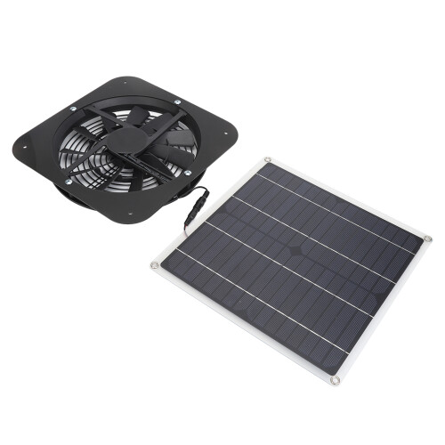 Ventilation Case Fan Kit, High Efficiency Solar Powered Exhaust Fan ...