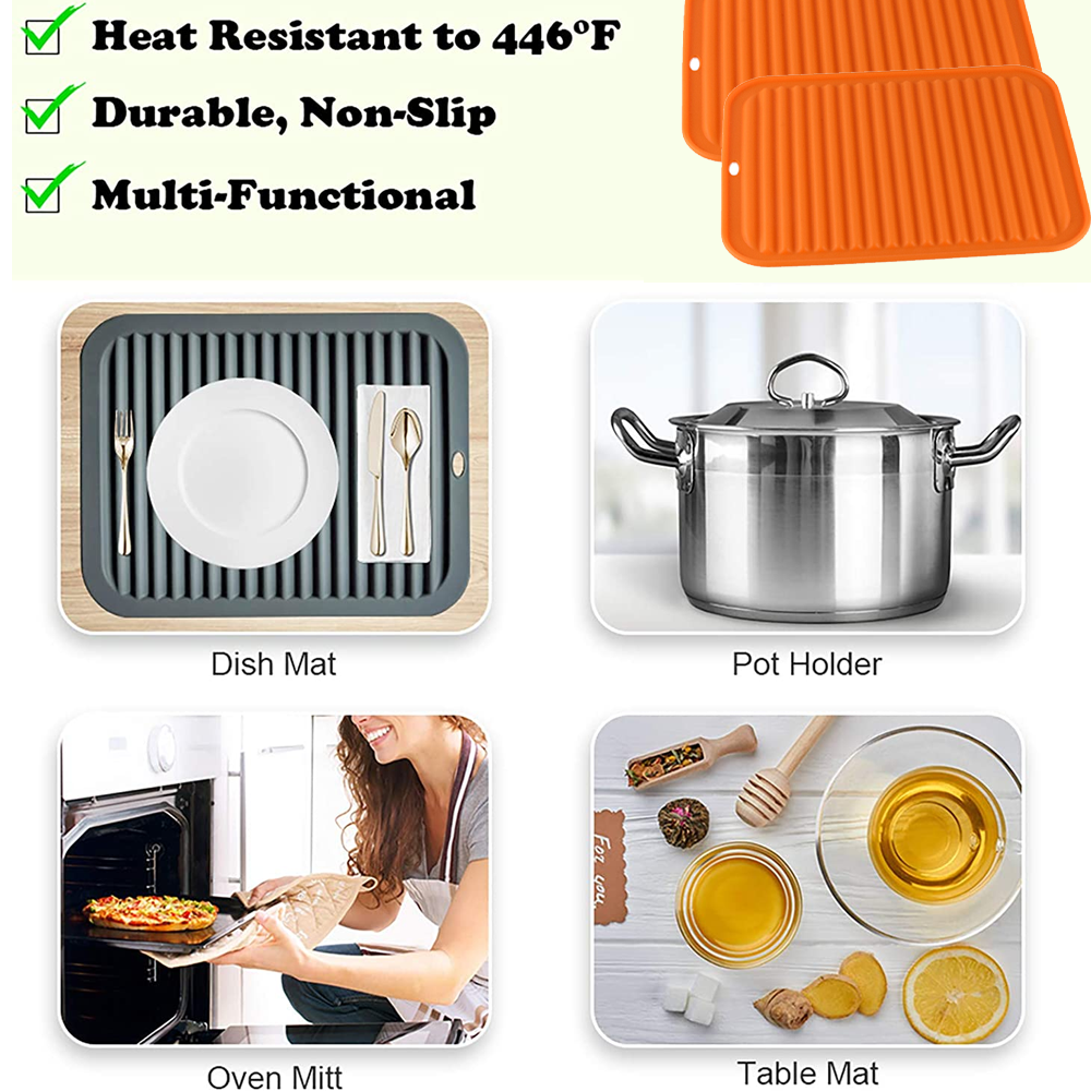 Sous-plat isolant thermique pour plan de travail, en silicone ...