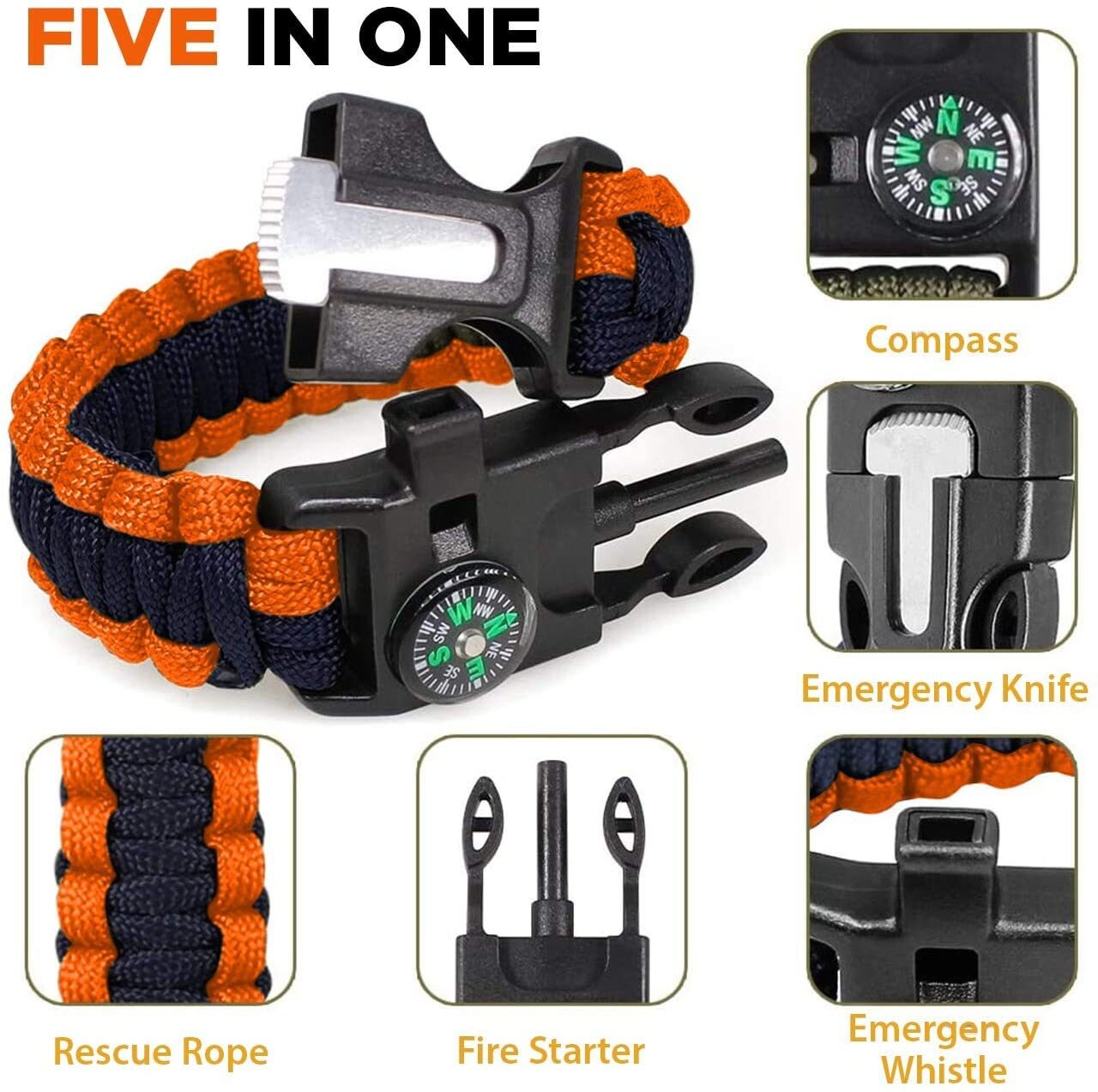 Bracelet de survie, accessoires de survie en extérieur, équipement ...
