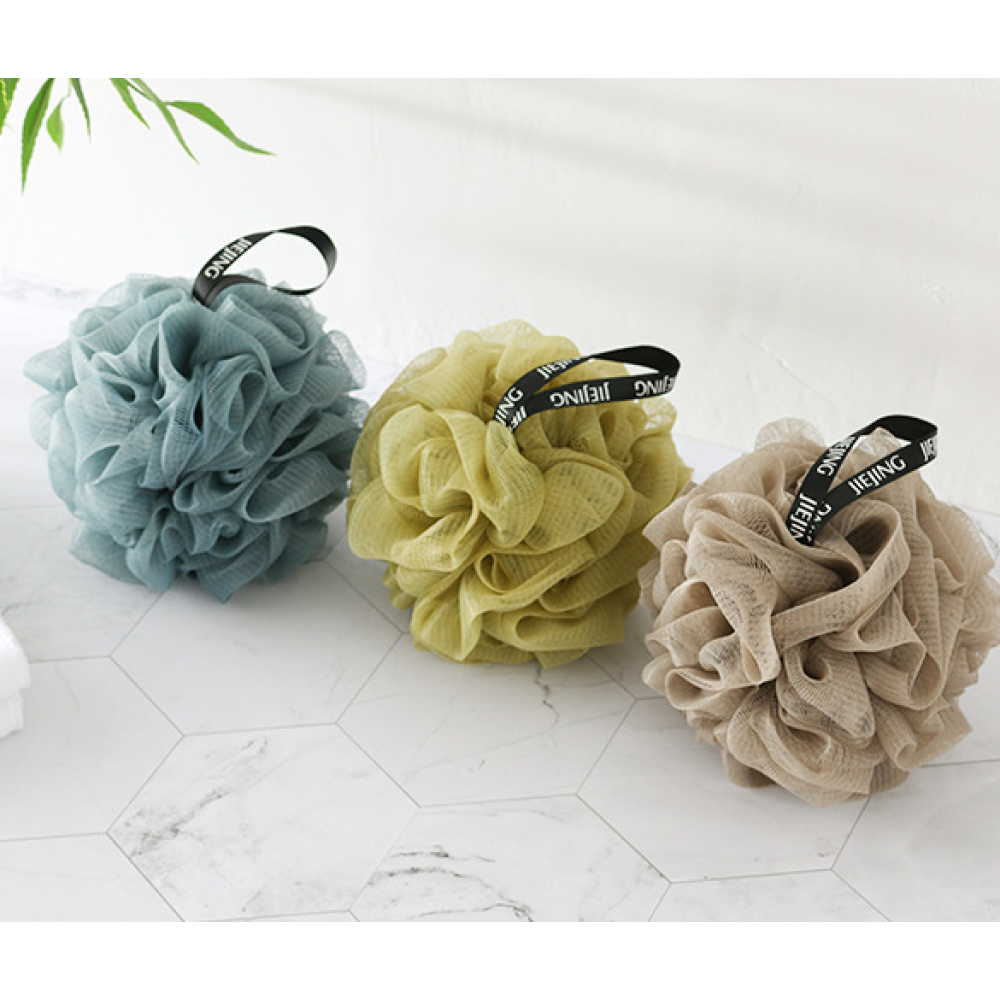 Éponge de bain loofah exquise pour une exfoliation douce, poignées ...