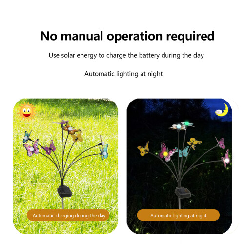 Lampy solarne do ogrodu, dekoracja ogrodu, zmieniające kolor diody LED ...