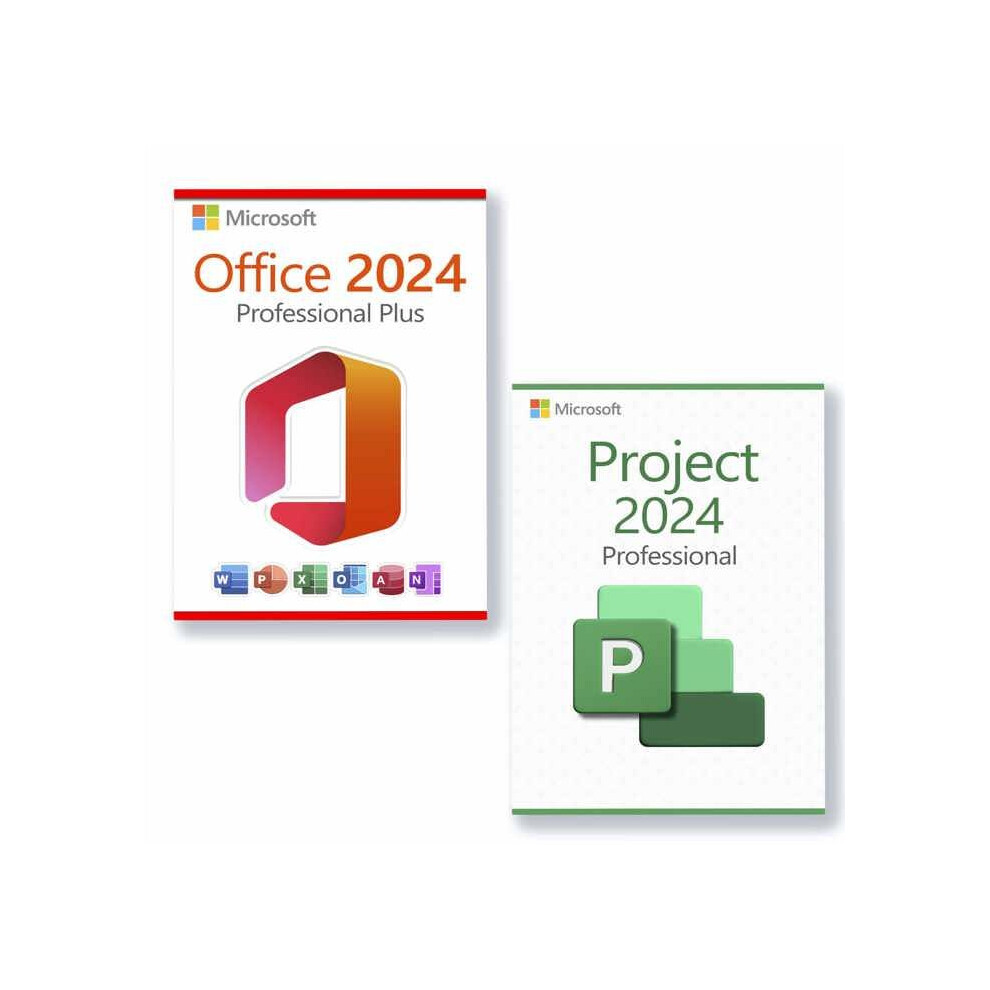 Microsoft Office 2024 Professional Plus + Licencia de Microsoft Project 2024 Professional para 3 ...