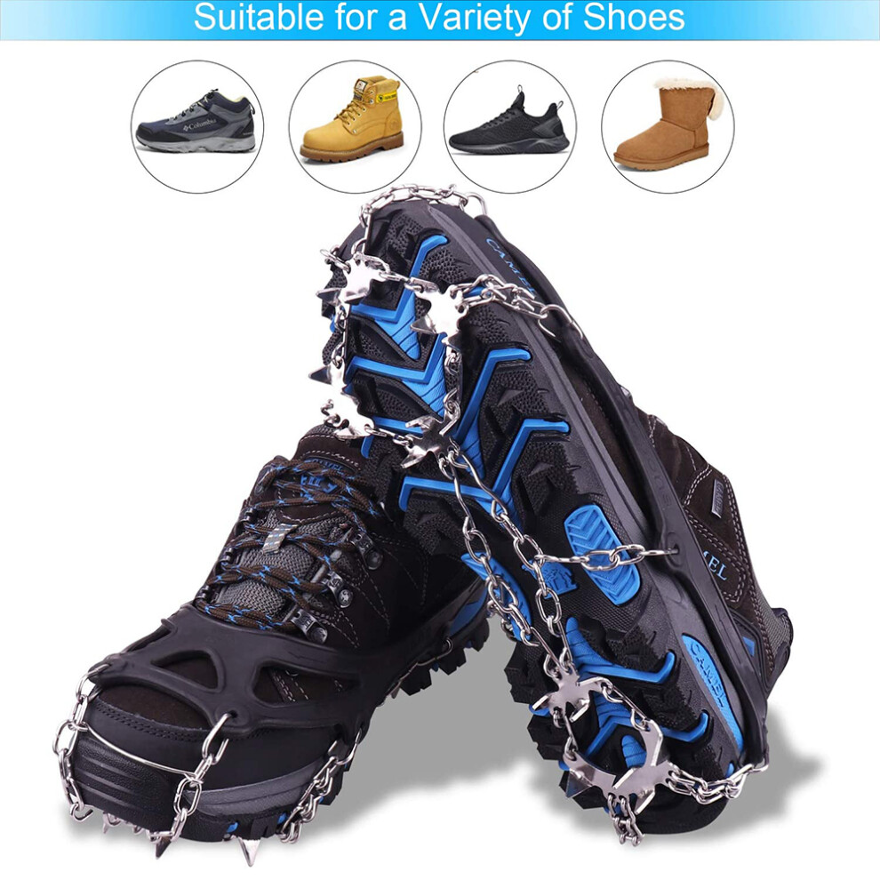 Crampons pour la marche sur glace et neige, cerf-volant pieuvre souple ...