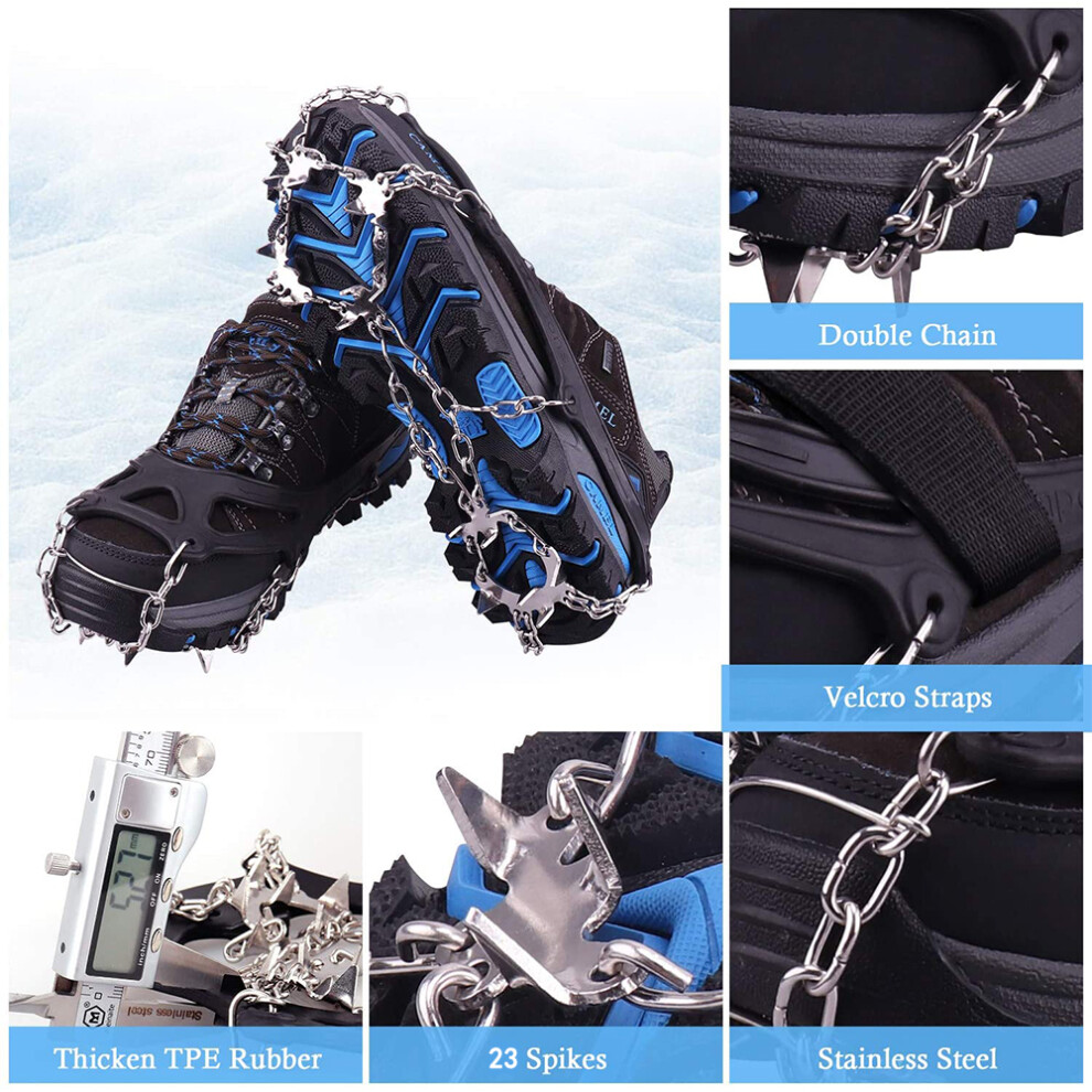 Crampons pour la marche sur glace et neige, cerf-volant pieuvre souple ...