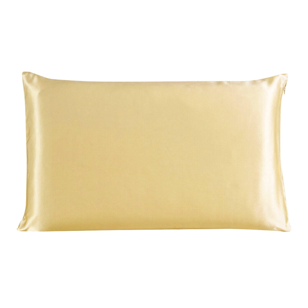 Taies d'oreiller en satin avec fermeture éclair pour un maintien ...
