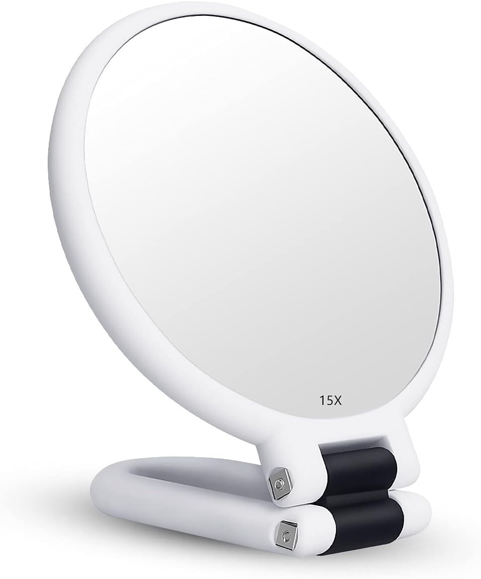 Accessoire de voyage indispensable : Miroir double face portable, cadre ...