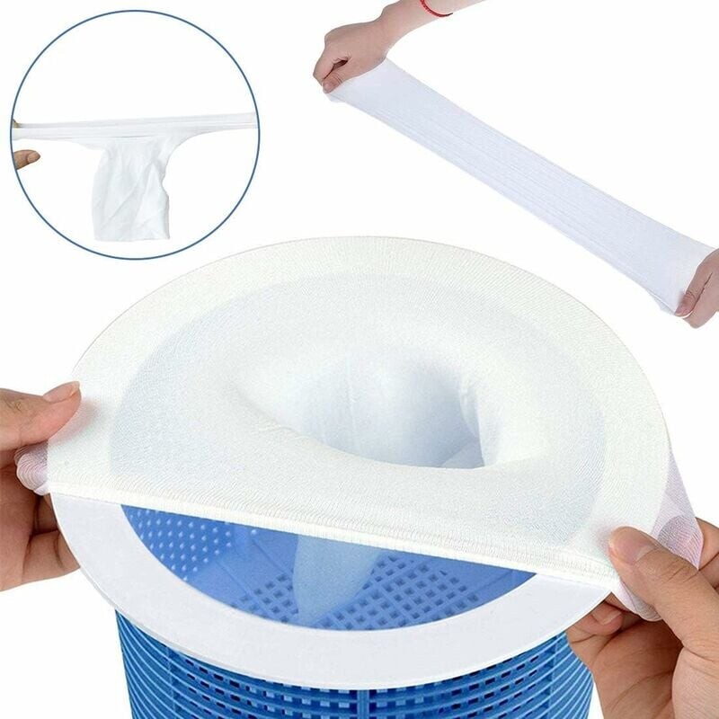 Ultra Durable Mesh Pool Skimmer Socks, Filters Baskets Skimmers Cleans ...