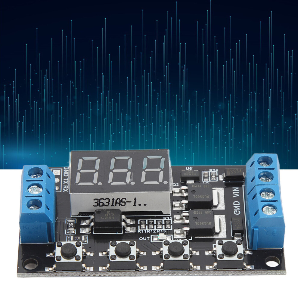 Cycle Timing Relay Module High Precision Adjustable Timer DC 5V 30V ...