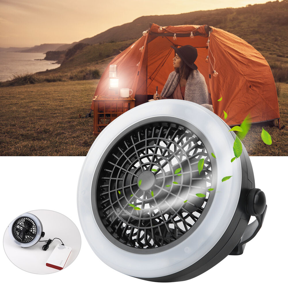 Portable Camping Fan And Tent Light Combo Lightweight And Portable ...