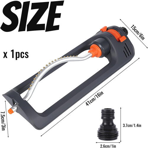Aspersor oscilante automático, motor turbo para un riego eficiente ...