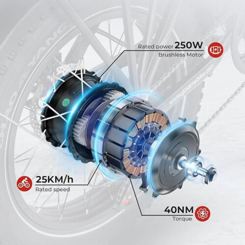 Vélo Électrique - SAMEBIKE - LOTDM200-II-FT-BK - 48V 13Ah - Autonomie ...