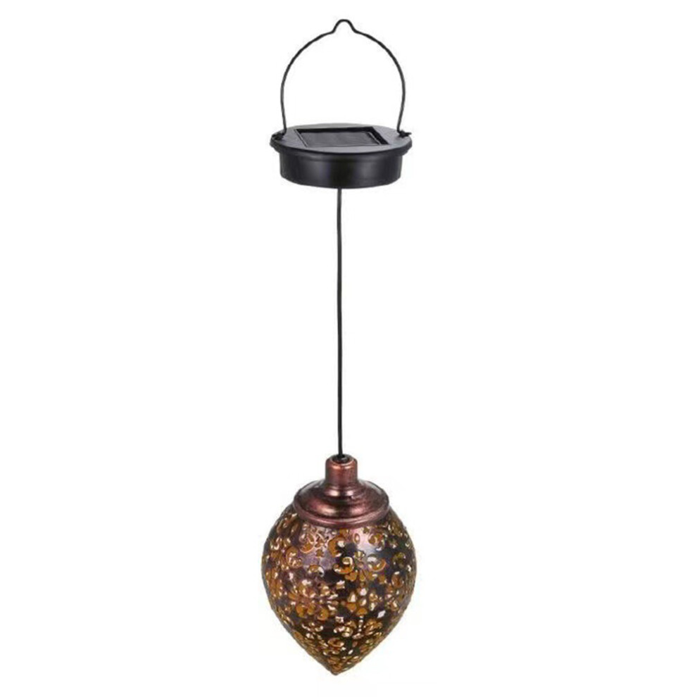 Lampe solaire suspendue étanche, design rétro avec motifs ajourés ...