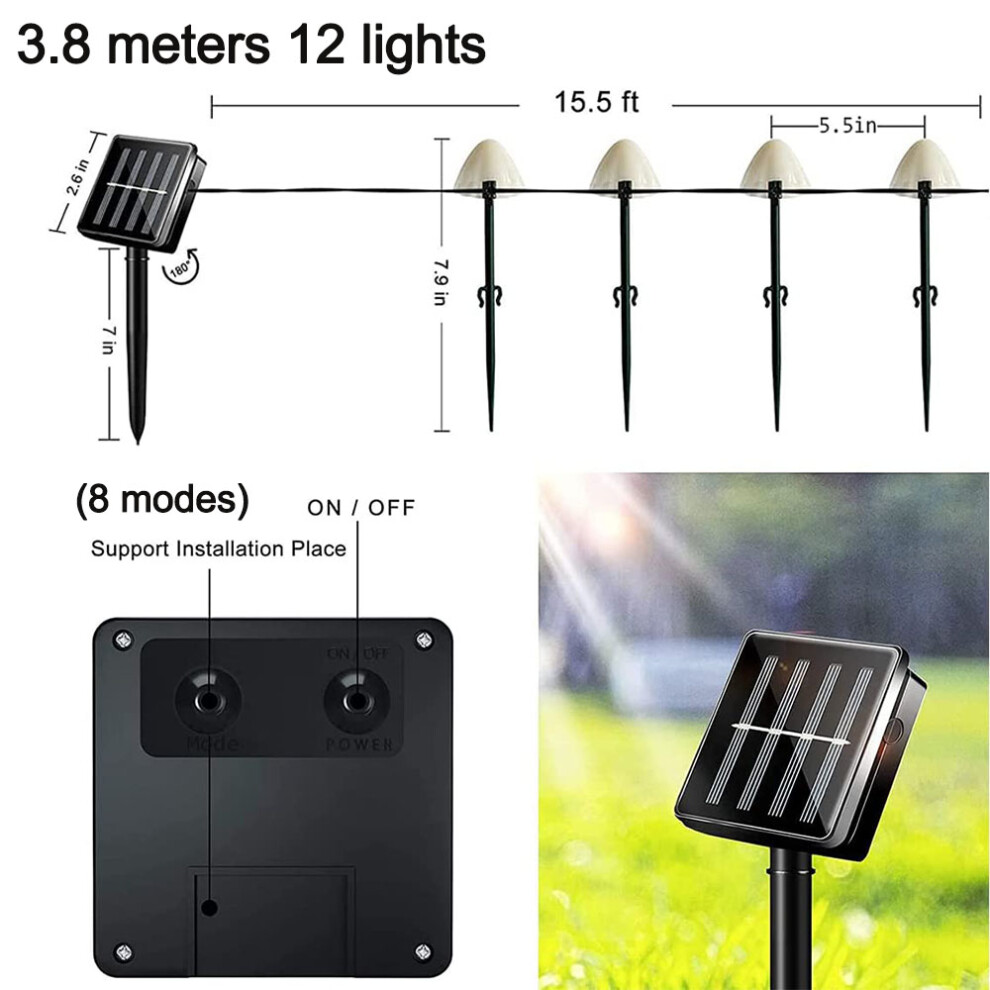 Lampes solaires d'extérieur pour allée et jardin, mini lampe solaire ...
