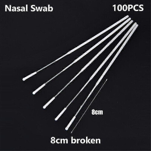 100pcs Nasal Swab Individual Self Test Sterile Nasopharyngeal Swab ...