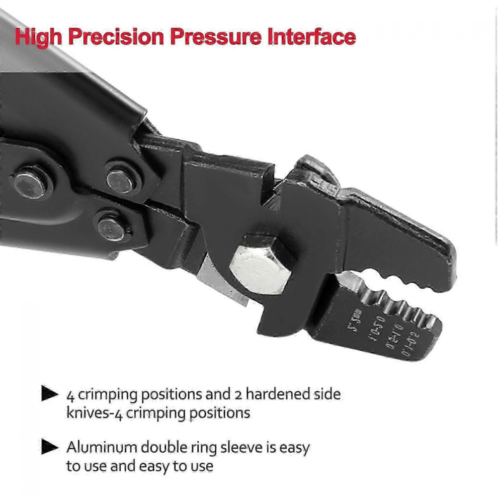 Outil de sertissage pour câbles métalliques, pince à sertir avec ...