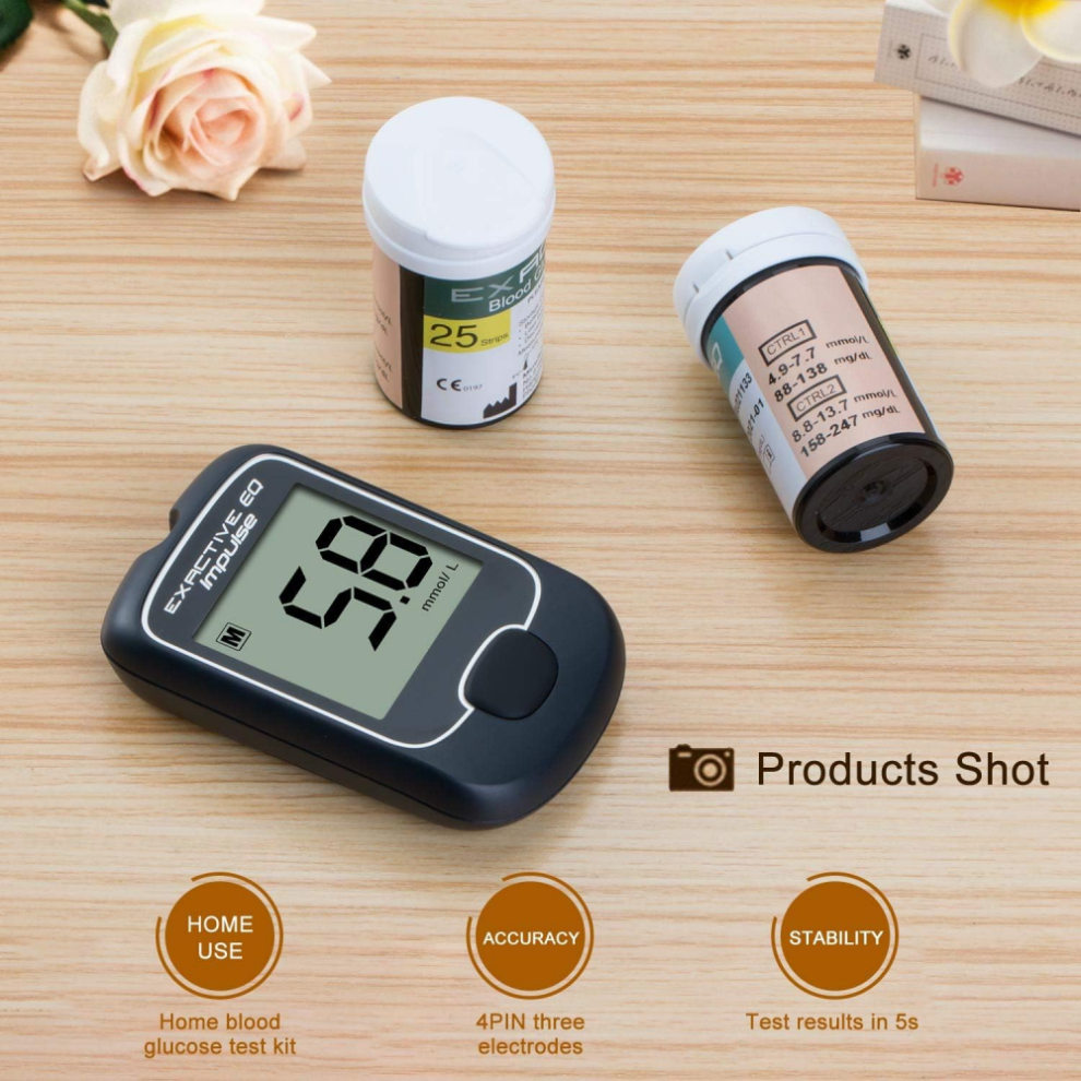 Diabetes teststrimler Blodsukkerteststrimler x 100 diabeteslansetter x ...
