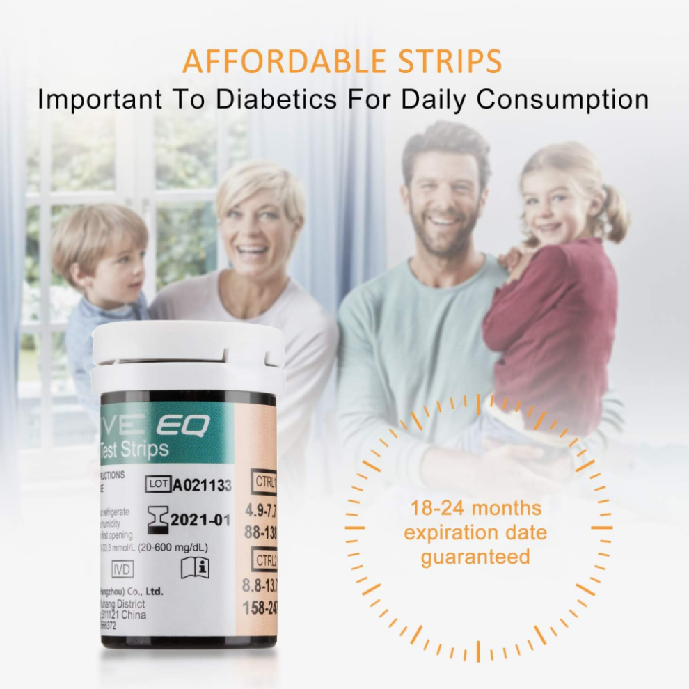 Diabetes teststrimler Blodsukkerteststrimler x 100 diabeteslansetter x ...