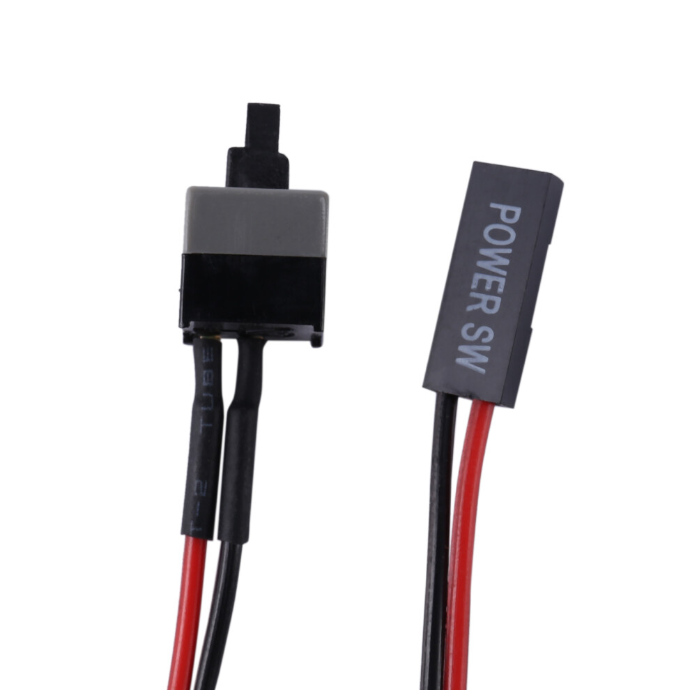 2 Pack Pin SW PC Power Cable on/off Push Button ATX Computer Switch Wi ...