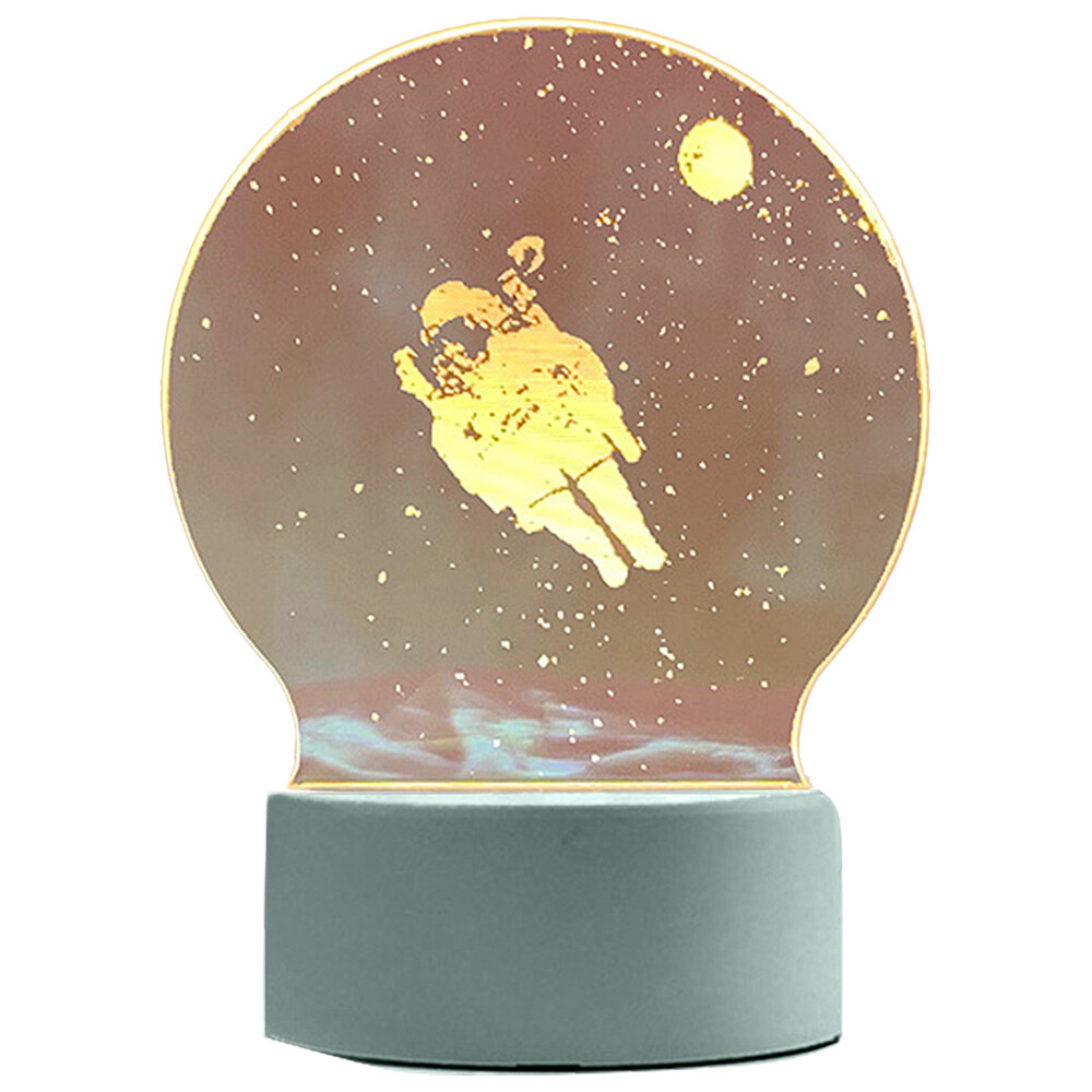 Veilleuse boule de cristal 3D exquise, objet décoratif captivant ...
