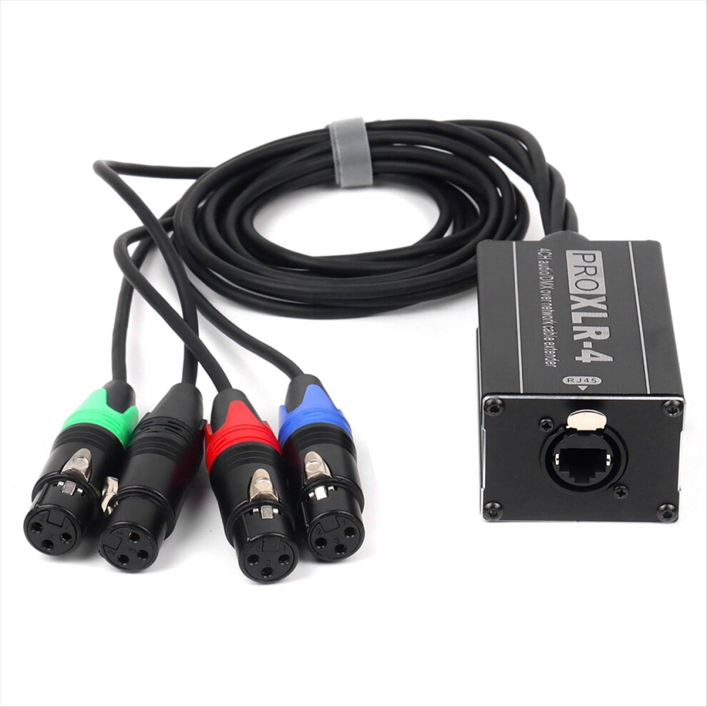 RJ45 auf 4-Kanal XLR Audio 3-Pin Splitter für Multicore-Kabel Netzwerk ...