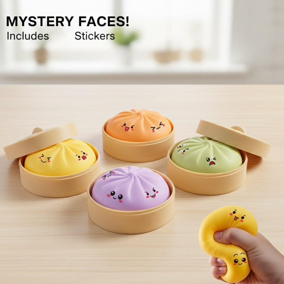 Giant Mystery Dumpling Squishy Mega Mystery Steamer Box Giant Glitter ...