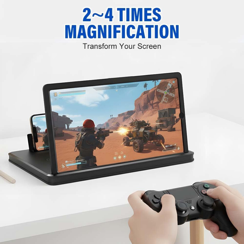 10/12/14 Inch Screen Phone Magnifier Upgrade Foldable Screen Magnifier ...
