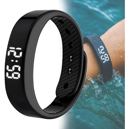 Wake Up Alarm Band 2026 Upgrade, IP65 Waterproof Silent Vibrating Wrist ...