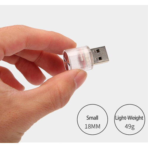 USB Mini Bulb Lamp Plug in, Multi Colour LED Atmosphere Light for ...