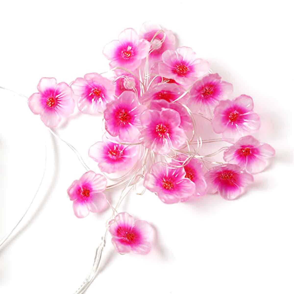 Luzes de cordão de flor de cerejeira com modos de mudança de cor ...
