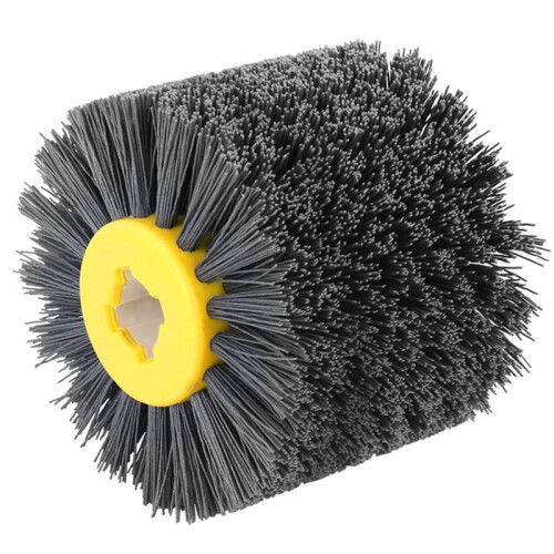 Abrasive Nylon Drawing Wheel Polishing Burnishing Brush 120mm x 100mm ...