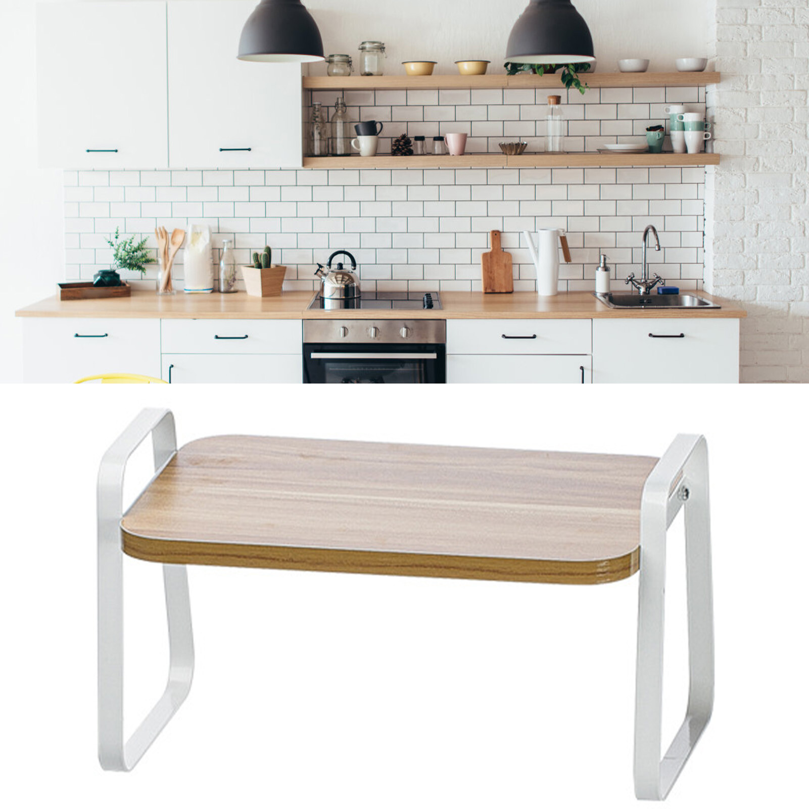 Étagère modulaire empilable pour cuisine et garde-manger, en métal et ...