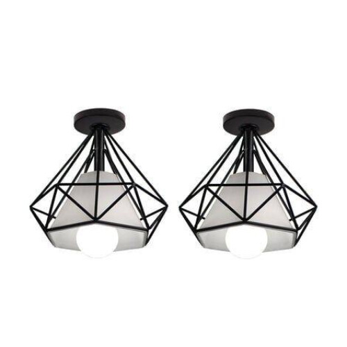 Plafonnier encastré, lampe semi-encastrée avec peinture anticorrosion ...