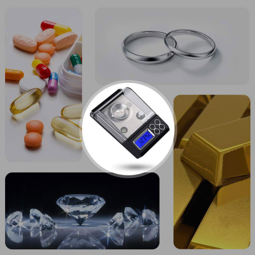 High Precision 50g/0.001g Laboratory Weight Balance Digital Milligram ...