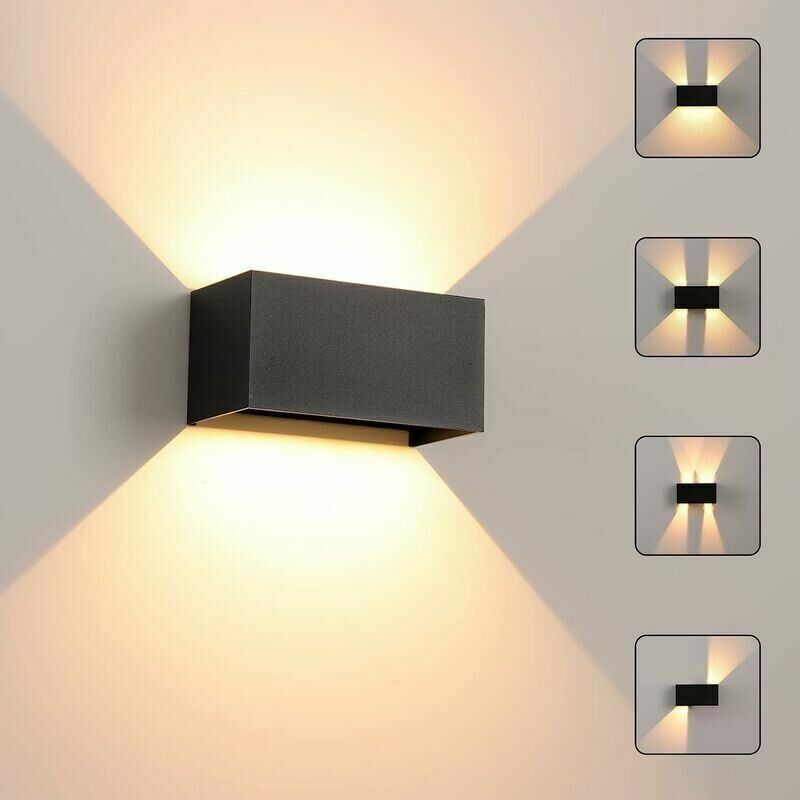 Lámpara de pared LED elegante para exteriores, que ofrece 1400 lúmenes ...