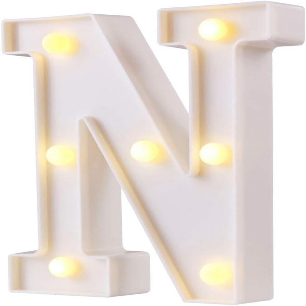 Letras luminosas portátiles y fáciles de colgar, LED brillantes para ...