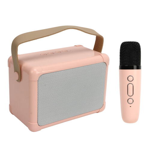 Altavoz de karaoke inalámbrico con micrófono, efectos de voz mágicos ...