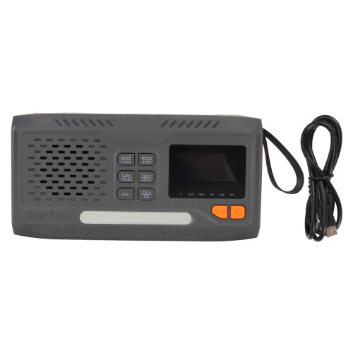 Portable Emergency Weather Radio With Battery Operated Usb Solar Hand ...