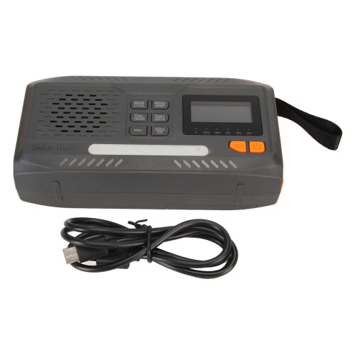 Portable Emergency Weather Radio With Battery Operated Usb Solar Hand ...