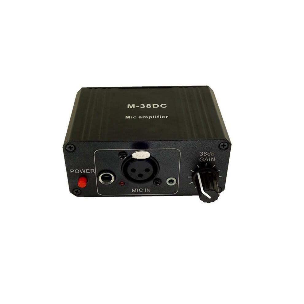 Protable Microphone Preamp 48V Phantom Power High Gain XLR Output Mic ...