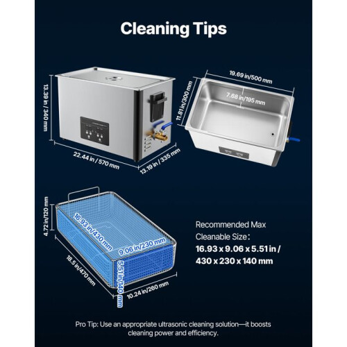Limpeza a Ultrassons 30 L-Duoku-Aparelho de Limpeza 480 W 40 kHz-com ...