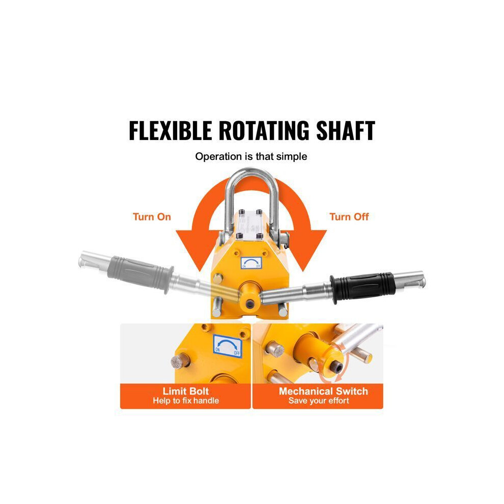 Levantador magnético-Duoku-Capacidade de 300 kg-Fator de Segurança de 2 ...