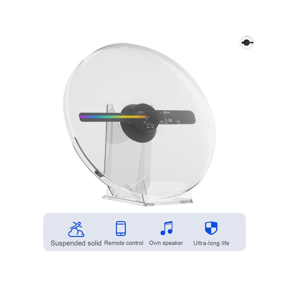 3D Holographic Projector Desktop LED Fan Screen Safe Mobile WIFI ...