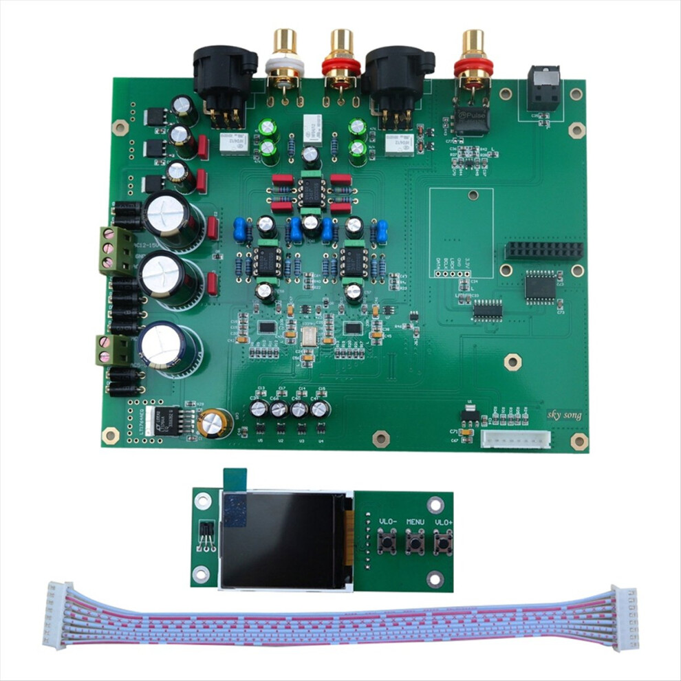 Dual ES9038q2m Decoder HiFi Coaxial PCM384k DSD128 Kit with TFT Screen ...