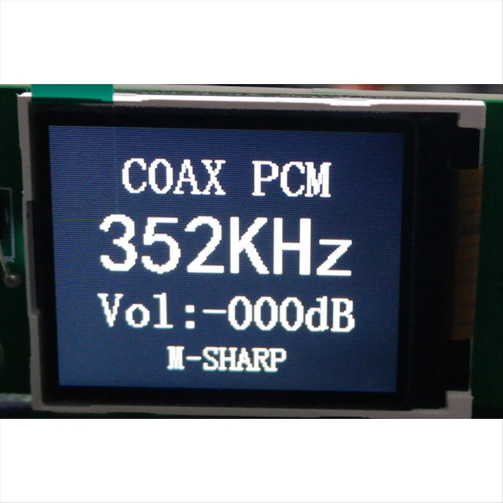 Dual ES9038q2m Decoder HiFi Coaxial PCM384k DSD128 Kit with TFT Screen ...