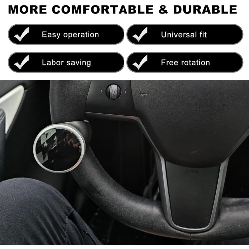Steering Wheel Spinner Knob with Metal Bearing, 360 Rotation, NonSlip ...
