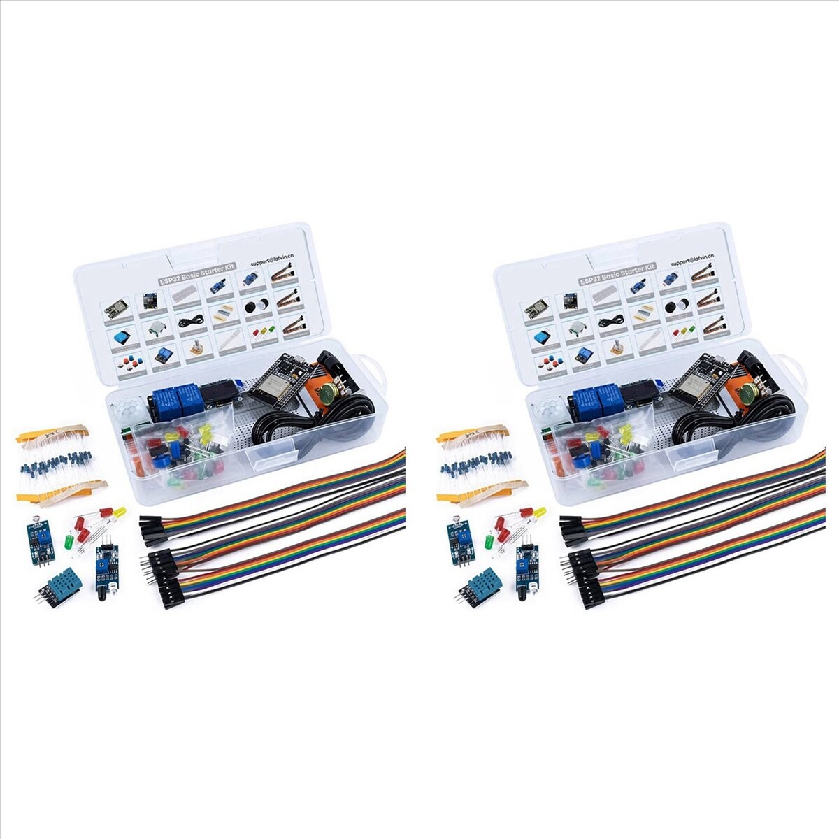 Kit de 2 cartes de développement ESP32 ESP-32S Wi-Fi IoT pour projets d ...