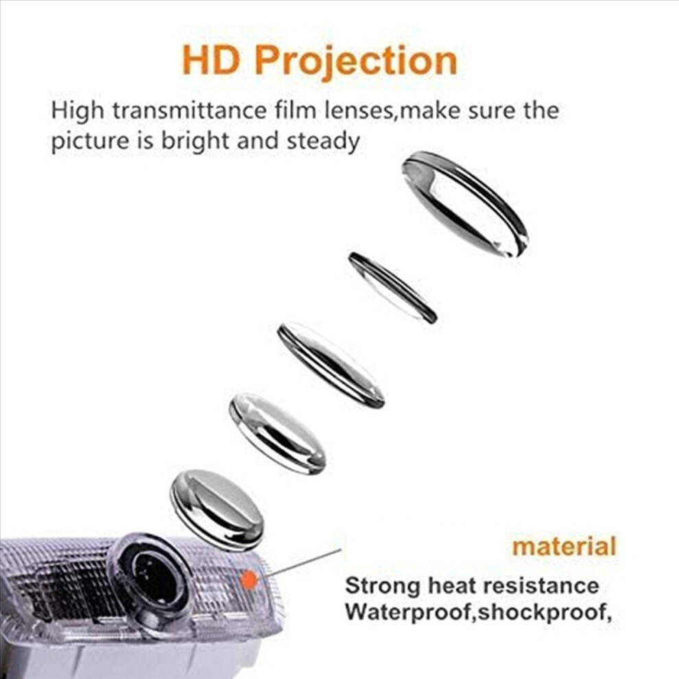 LED-Türprojektor mit Logo, Schattenlicht, Geisterlampe für FX GM EX Q50 ...