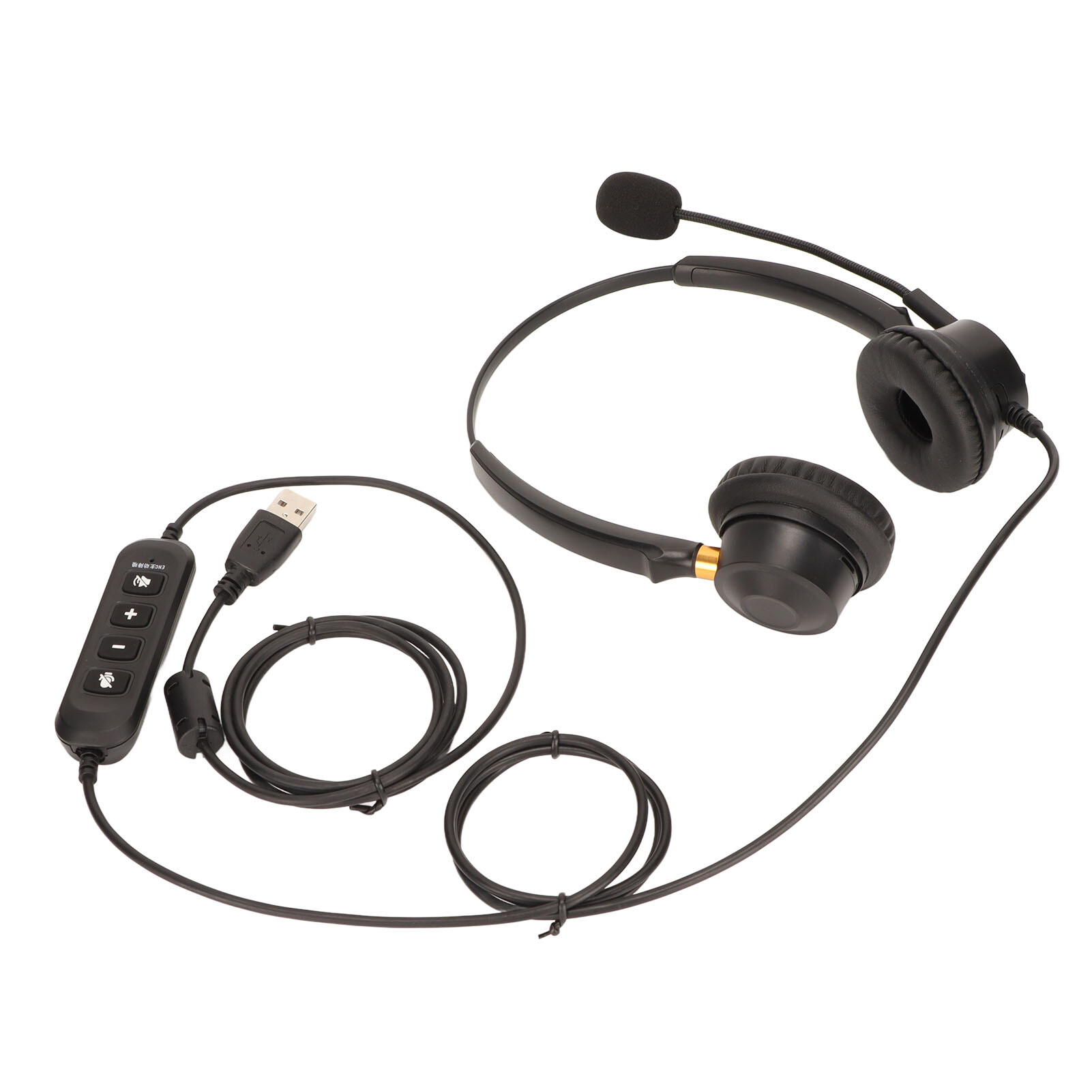 Casque USB léger pour PC avec microphone antibruit, traitement ...