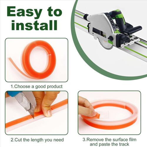 3X 495209 Protector de astillas para riel guía de sierra de mesa ...