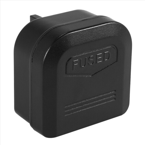 Euro 2 Pin To 3 Converter Plug Adapter Black on OnBuy